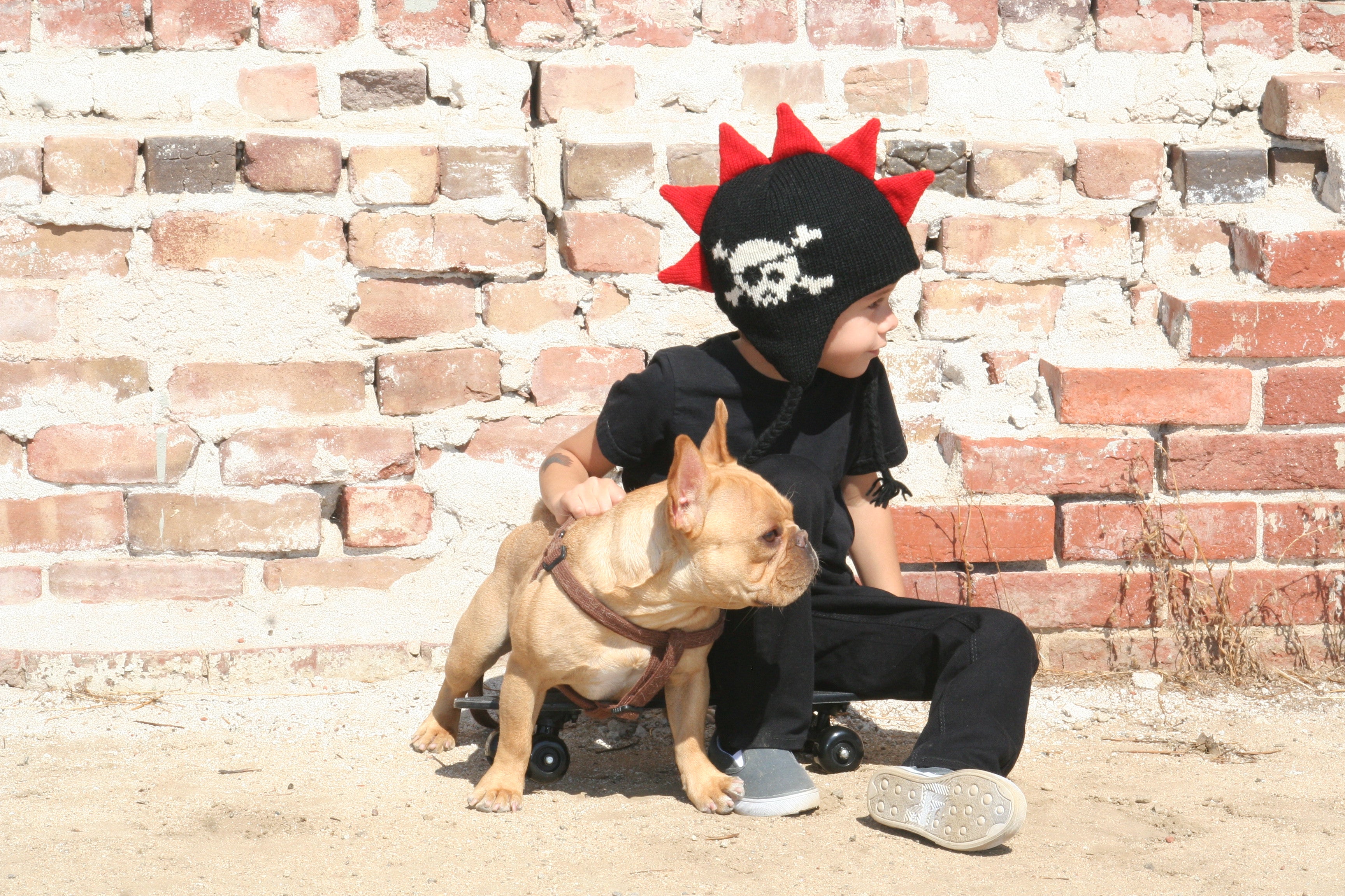 Born To Love Boy's Mohawk Hat With Blue Spikes – Born To Love Clothing